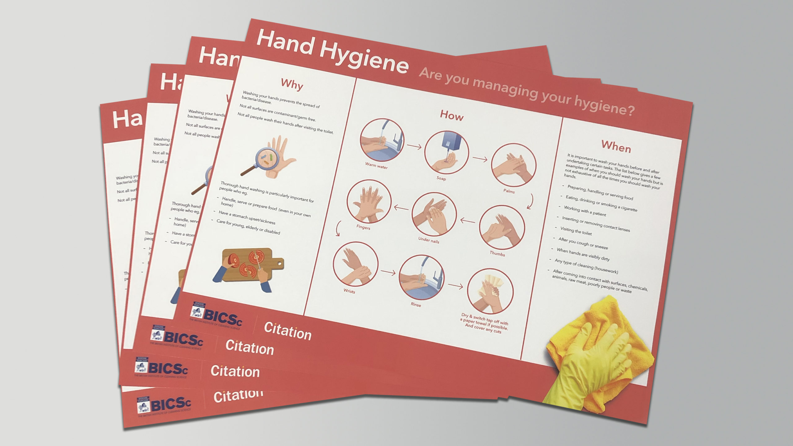 A3 Hand Hygiene Posters (Pack of 4) - BICSc