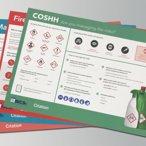 A3 Control of Substances Hazardous to Health (COSHH) Posters (Pack of 4 ...