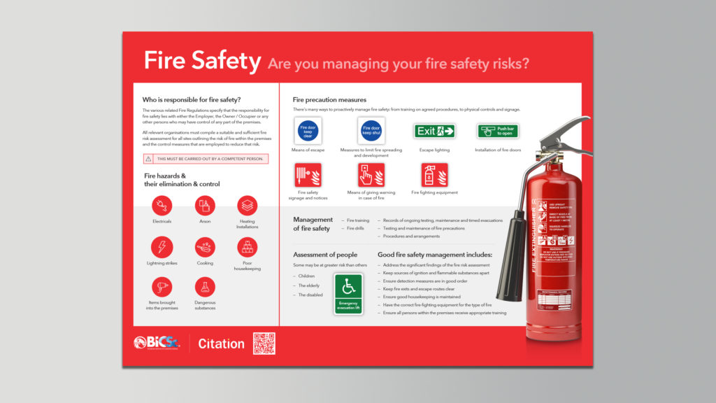 A3 Fire Safety Poster - BICSc